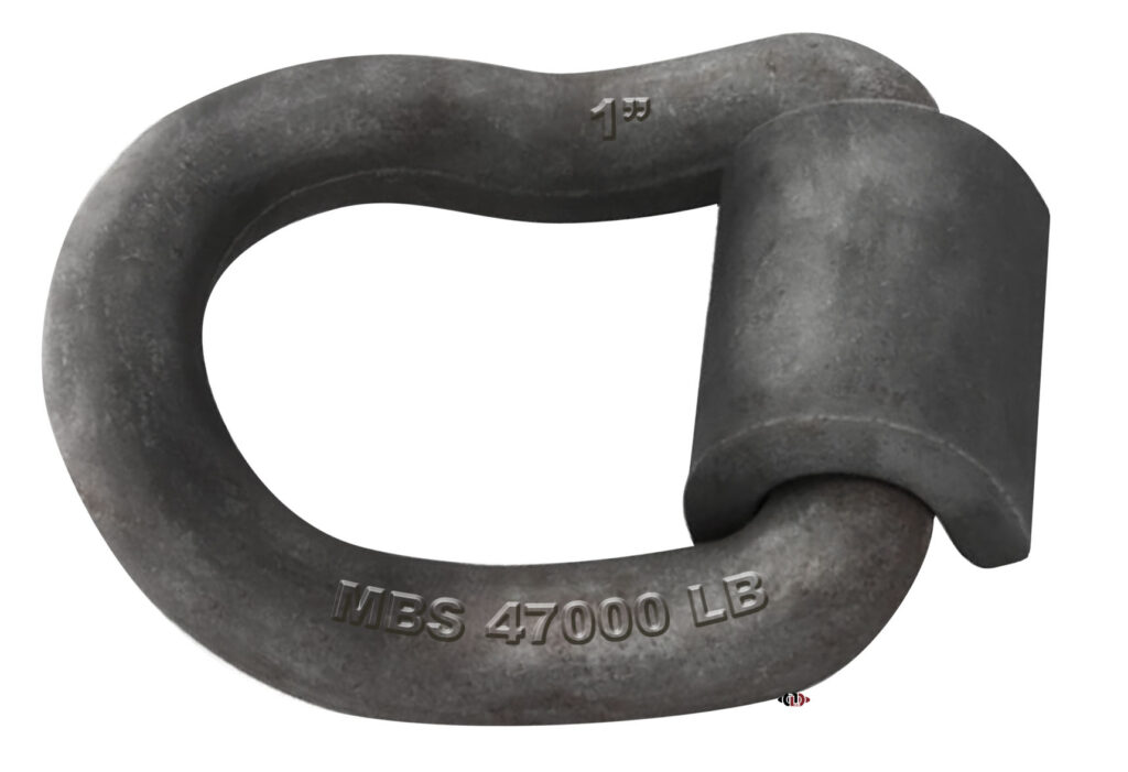 1" Weld-On Angled D-Ring with 15,600 Lb. Work Load Limit D-RING-WO-1A ...